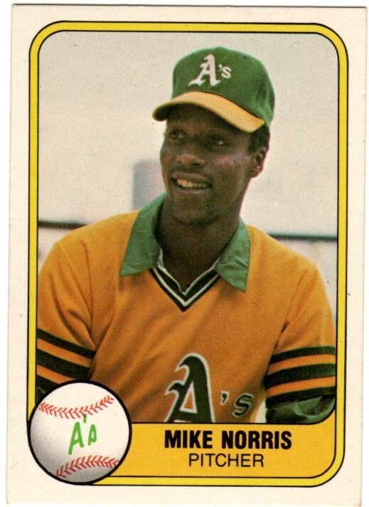 Fleer Mike Norris #373 1981 Oakland Athletics Baseball Card | eBay