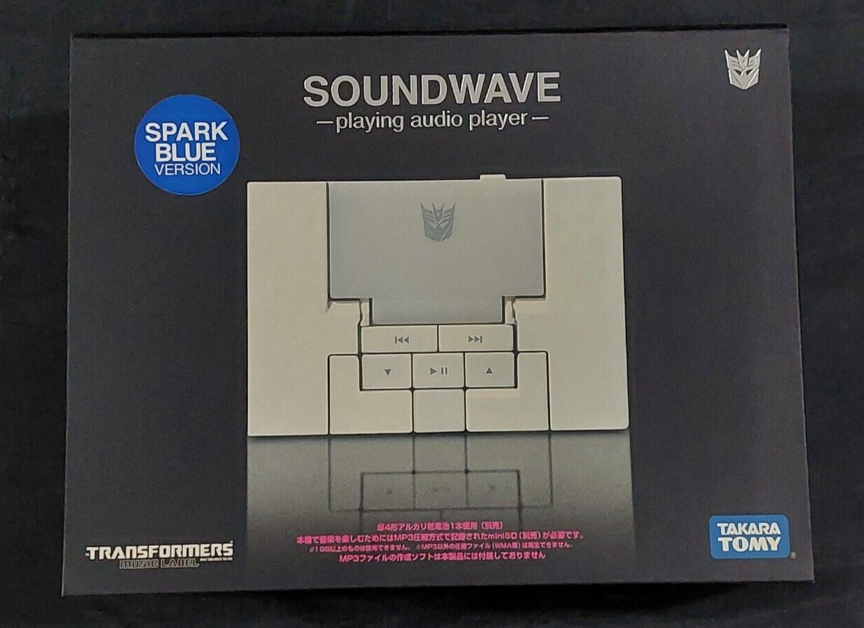 2 Takara Transformers Music Label Soundwave Mp3 Player Figure Spark Blu ...