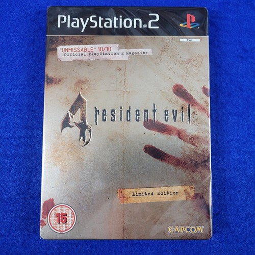 ps2 RESIDENT EVIL 4 Limited Edition Steelbook Tin NEAR MINT & RESEALED ...