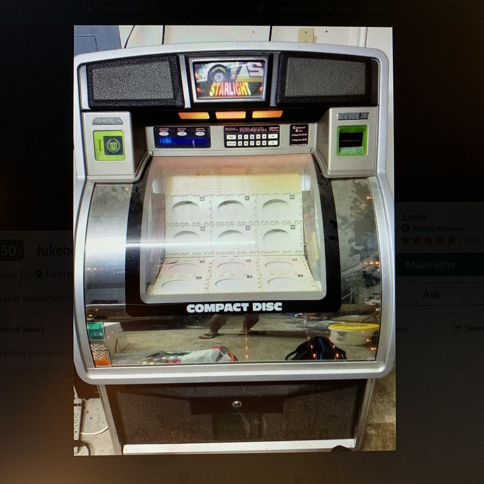 ROWE CD JUKEBOX CD 100G OR CD100H BILL ACCEPTOR GUIDE BRACKET AND PIVOT ...