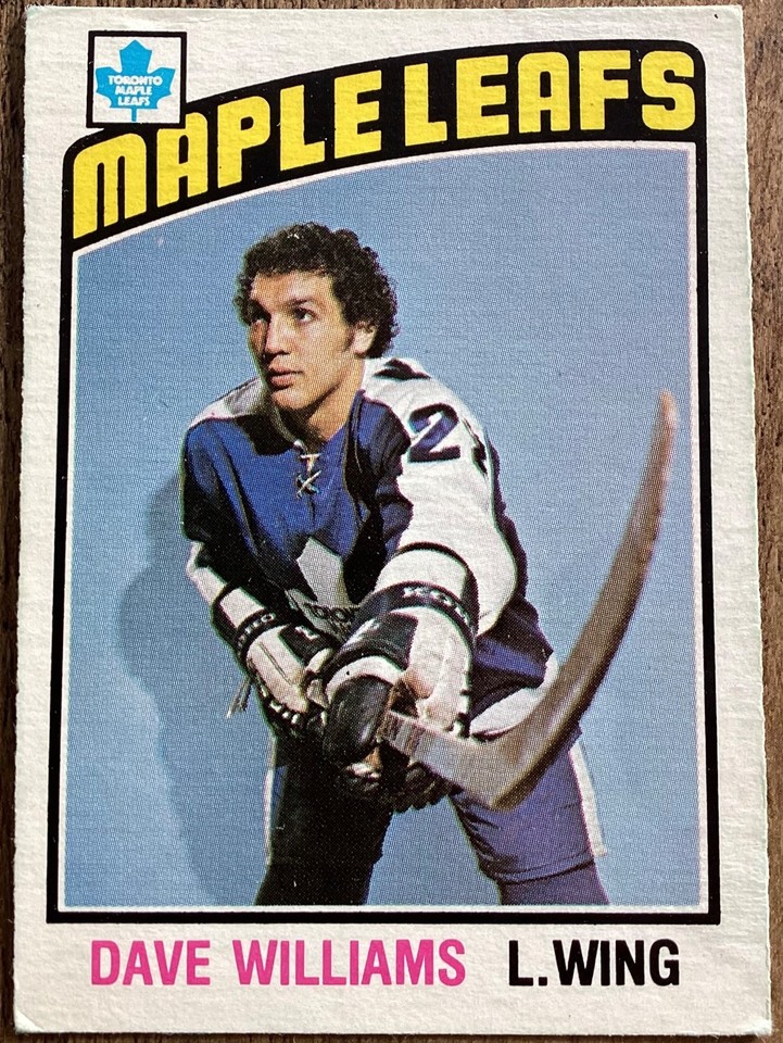 Vintage Hockey Rookie Card OPC 1976-77 Dave Williams rc #373 VG+/EX (BV ...