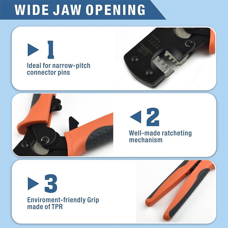 IWS-3220M-Micro Connector Pin Crimping-Tool 0.03-0.52mm2 32-20AWG For ...