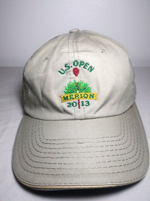 2013 US Open Merion Golf Club USGA Member Khaki baseball Hat cap adj ...