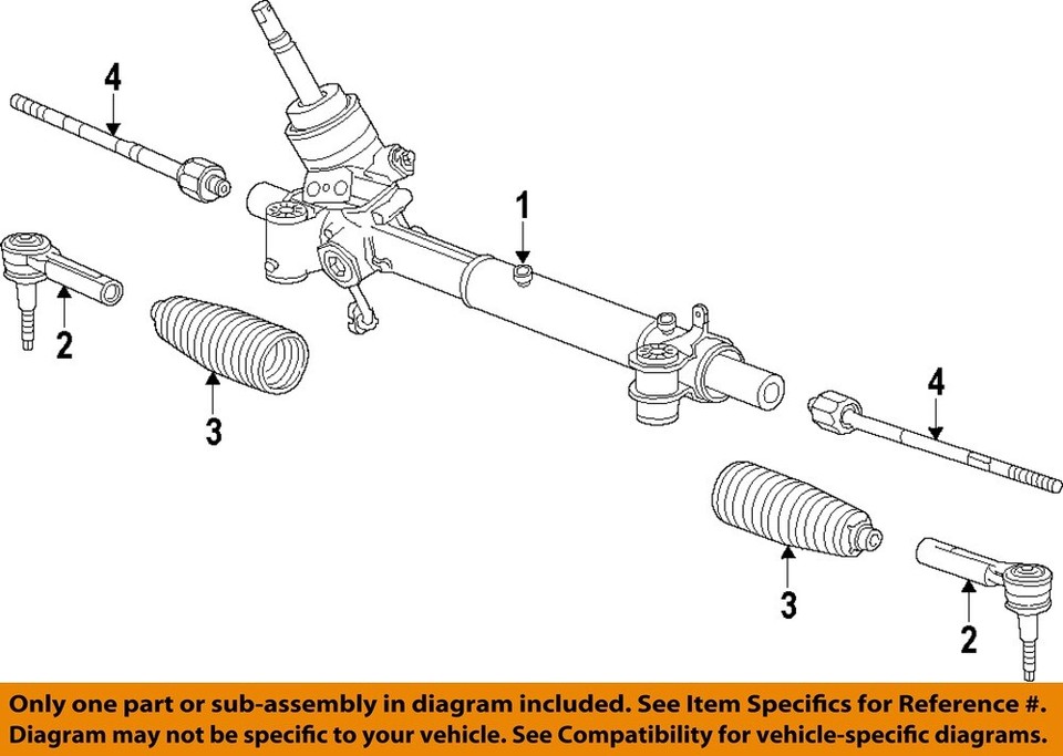 GM OEM 10-16 LaCrosse Steering Gear Linkage-Outer Tie Rod 13272000 | eBay