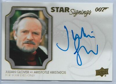Julian Glover 2020 UD JAMES BOND STAR SIGNINGS VILLAINS & HENCHMEN ...
