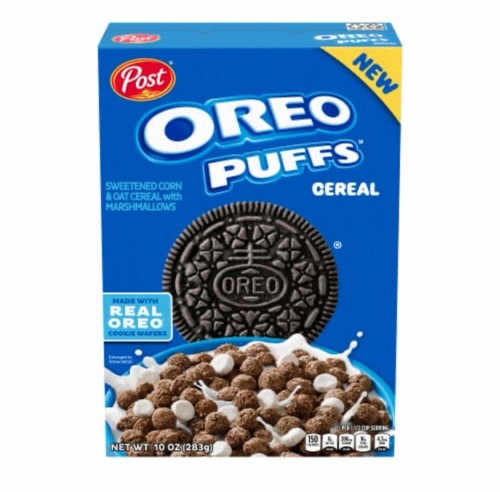 〽️New Limited Edition POST Oreo Puffs Cookie Chocolate Vanilla Cereal ...
