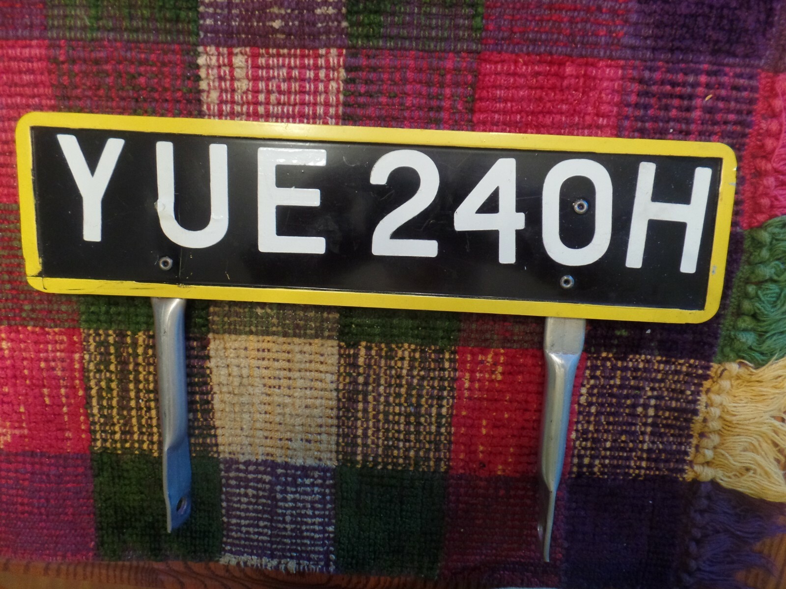 European motorcycle license plate (1950 - 1960 vintage) England? | eBay
