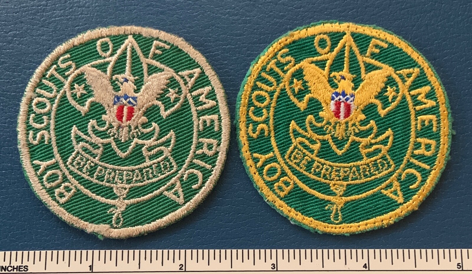 2 Vintage SCOUTMASTER & ASSISTANT Boy Scout Leader Position PATCHES BSA ...