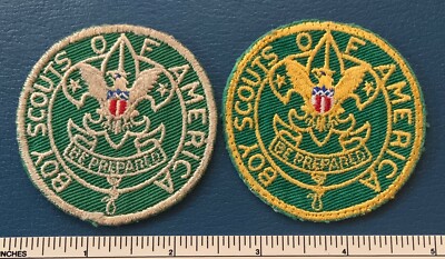 2 Vintage SCOUTMASTER & ASSISTANT Boy Scout Leader Position PATCHES BSA ...