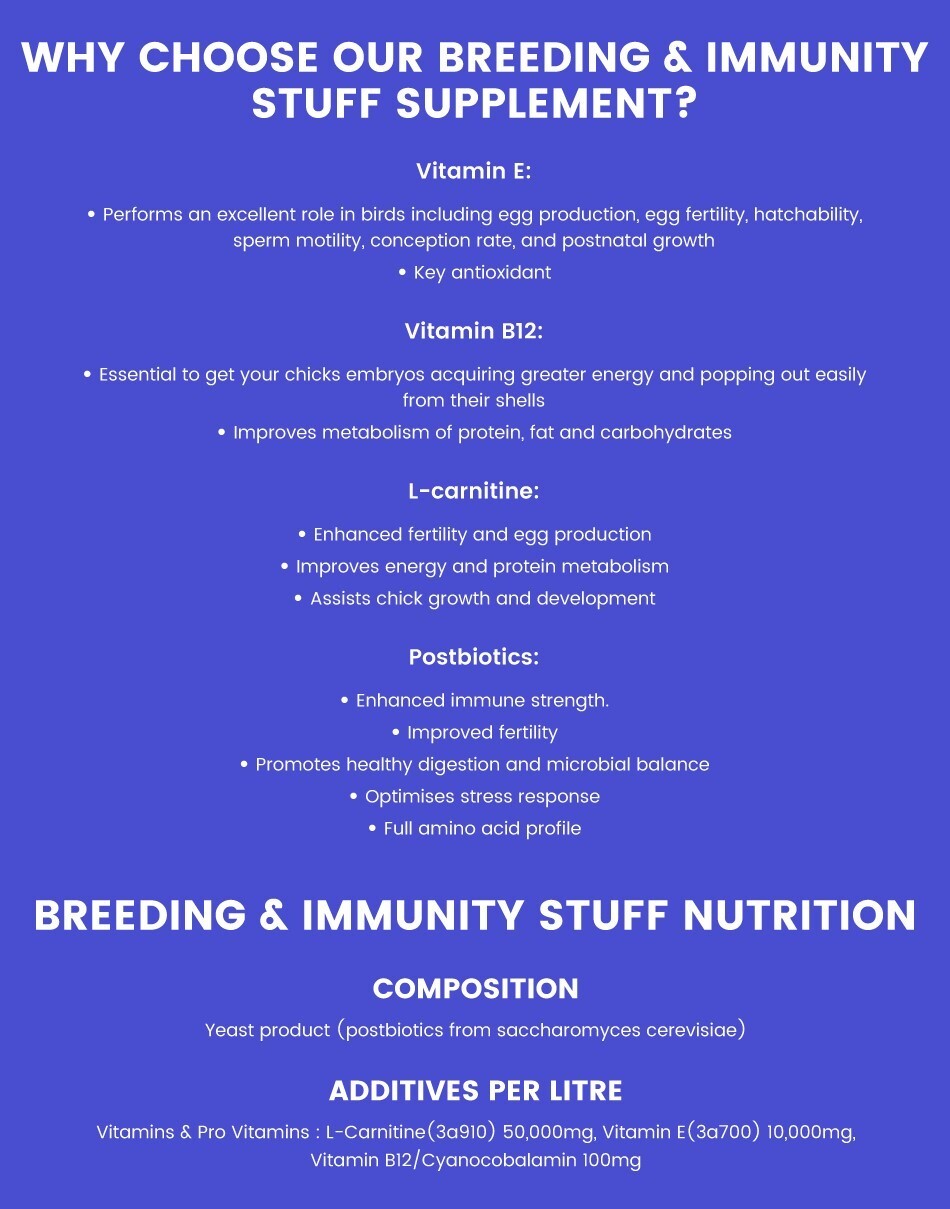 Aviform Breeding & Immunity Stuff! Liquid Supplement for Chickens, Ducks, Geese | eBay UK