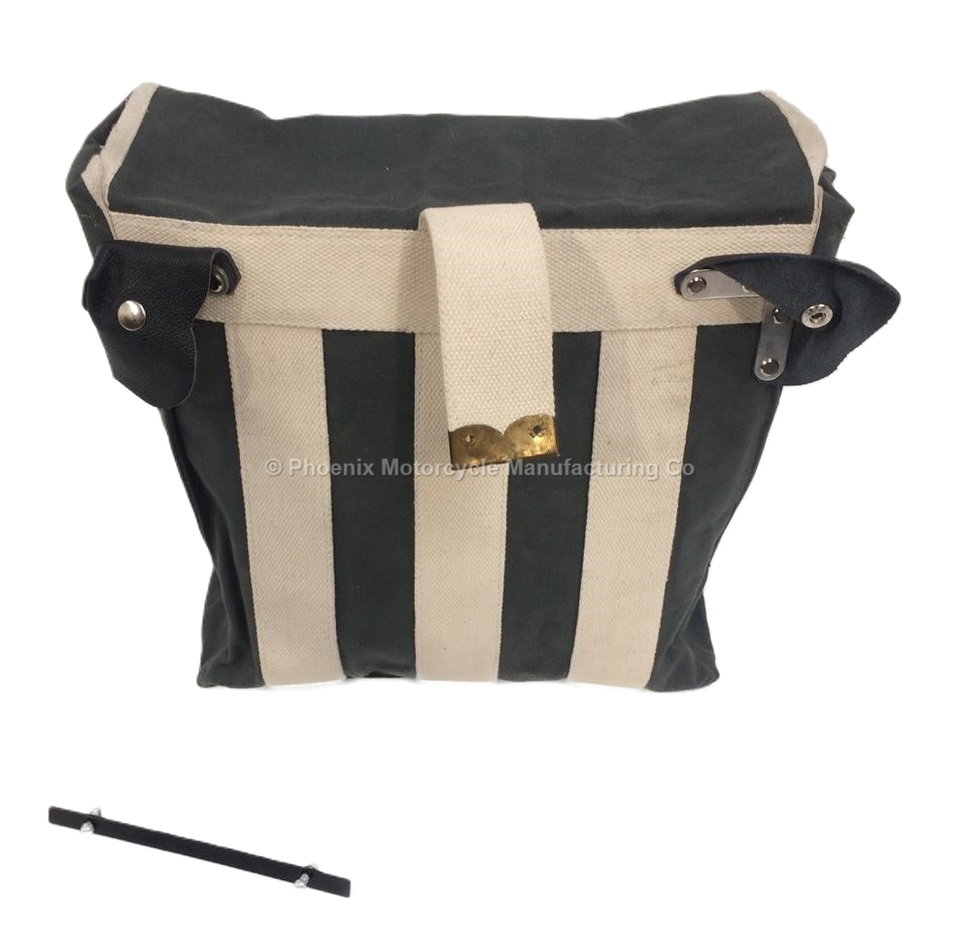 WD MOTORCYCLE CANVAS PANNIER BAG BSA NORTON MATCHLESS ARIEL - UK ...