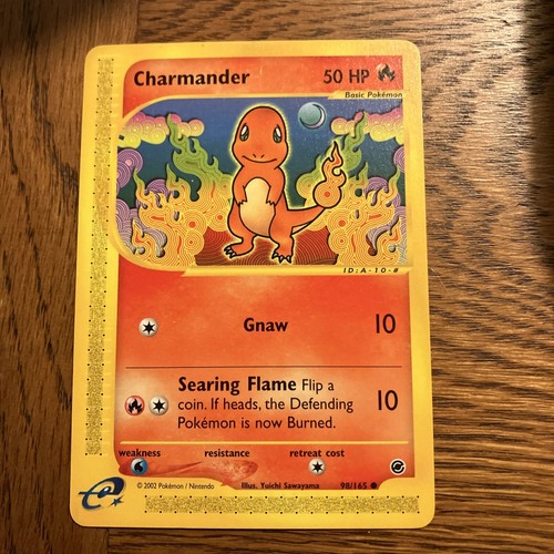 Charmander Pokemon Card 2002 Nintendo 98/165 Rare Great Condition Non ...