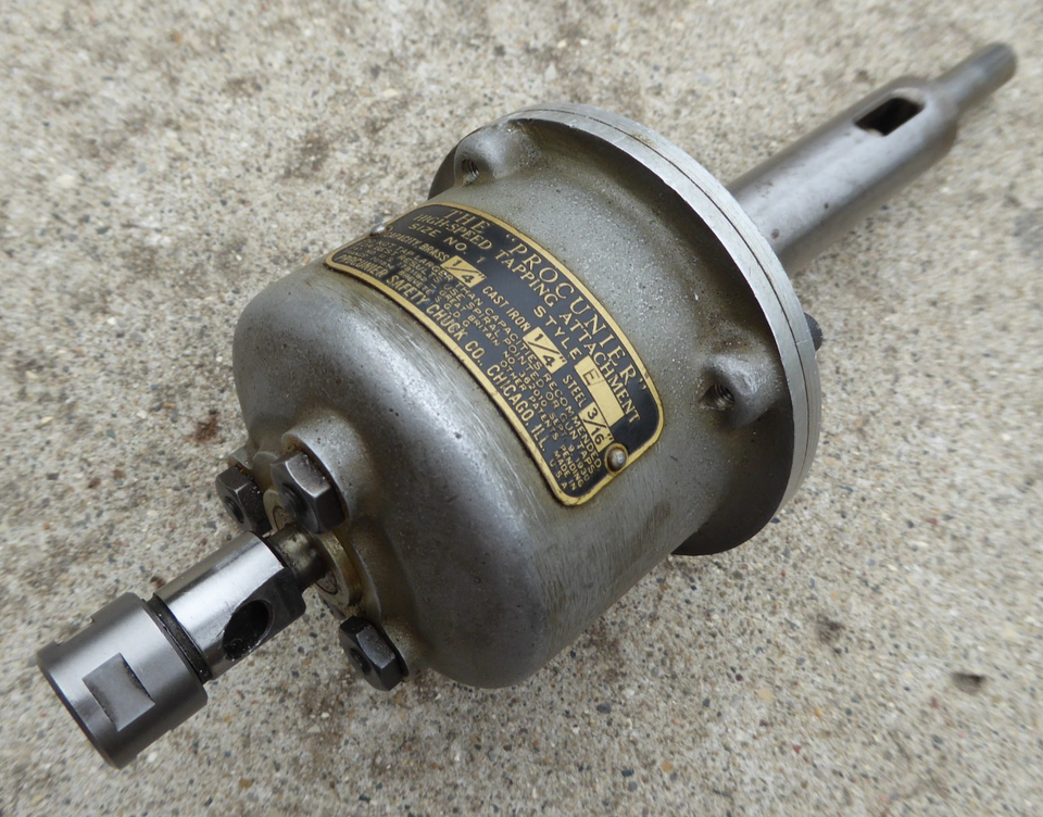 Procunier Size 1 Style E High Speed Tapping Head With wrenches and four ...