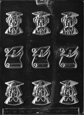 BS GRADUATION PIECES Mold Chocolate Candy graduation party favors ...