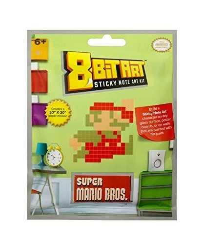 Licensed 2 Play Nintendo 8 Bit Small Sticky Note Art Super Mario-Green ...