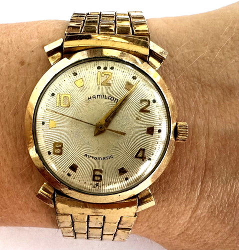 Rare Vintage Hamilton 661 Swiss Automatic Men's Watch 10K Gold Filled ...