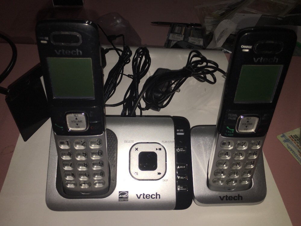 VTech CS6729-2 DECT 6.0 Digital Technology 2 Handset Cordless Answering ...