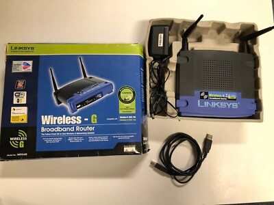 LINKSYS WRT54G Wireless G Broadband Router 4 Port WiFi 2.4GHz - 802.11g ...