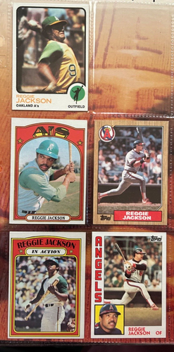 REGGIE JACKSON 1972,1973, 1984, 1987 HOF nr/mint | eBay
