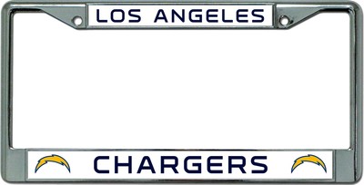 Los Angeles Chargers Chrome License Plate Frame | eBay