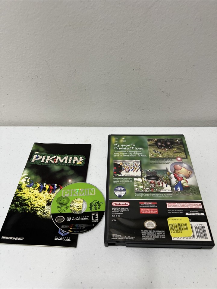 Pikmin gamecube black label CIB with manual (Nintendo GameCube, 2001 ...