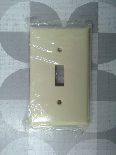 Eagle Electric 2134V 1-Gang Toggle Switch Wallplate, Ivory **Free ...
