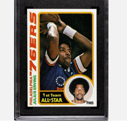 1969 TOPPS JULIUS ERVING DR J PHILADELPHIA 76ERS ALL STAR BASKETBALL ...