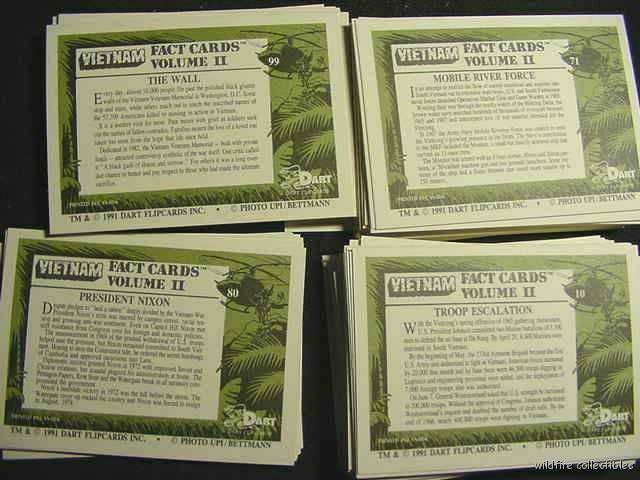 LOT OF 8 SETS VIETNAM VETERAN POW MIA BOX CARDS USA VETS military war ...