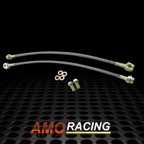 Stainless Steel Brake Lines Kit 18" Length 10mm Banjo 3/8 -24 Fitting ...