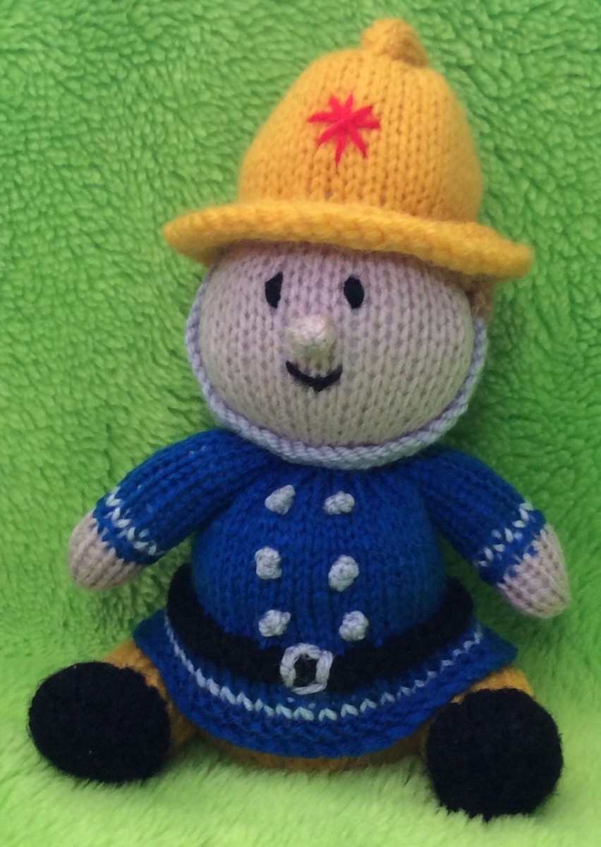 Fireman Sam Knitting Pattern Fireman And Police Officer Package