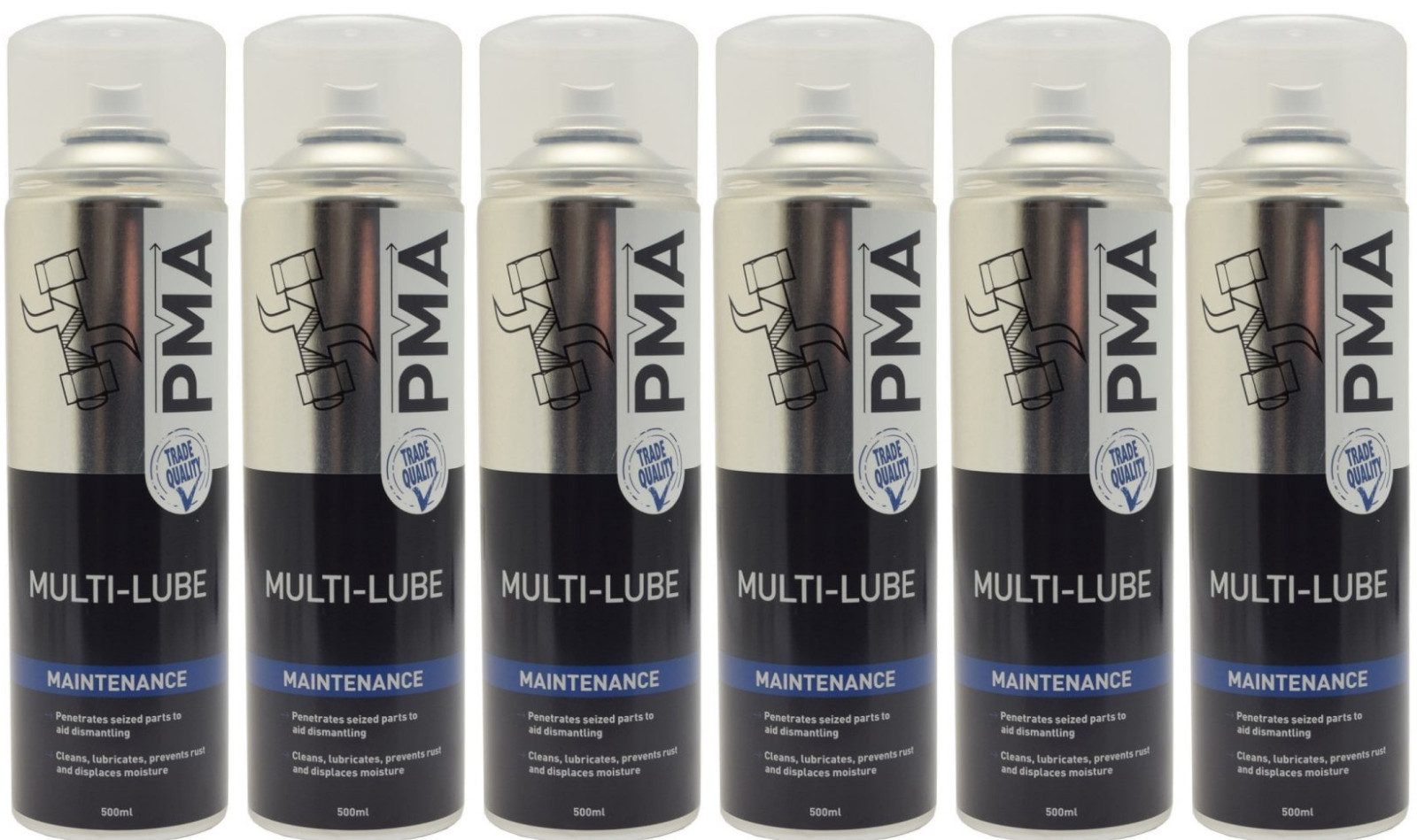 6 x PMA Multi-lube Aerosol 500ML Professional Spray Lubricant | eBay UK