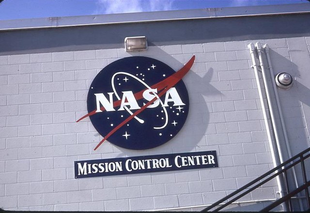 NASA Mission Control Building SIgn Logo Vintage 1972 Slide Photo | eBay