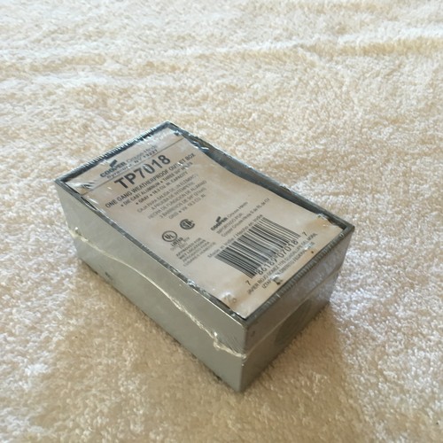 Cooper Crouse-Hinds TP7018 One Gang Weatherproof Outlet Box, Cast ...