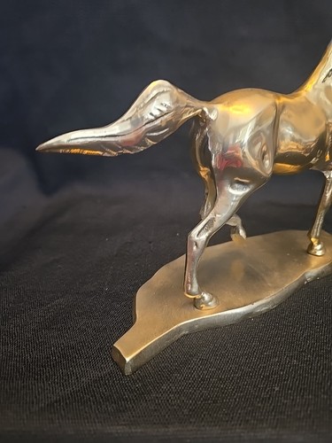 VINTAGE MCM BRASS MUSTANG HORSE 7" FIGURE STATUE SCULPTURE | eBay