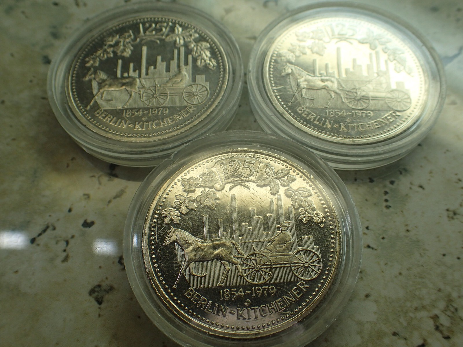 Set Of 3 1979 125th Yr Oktoberfest Dollars Kitchener-Waterloo Silver ...