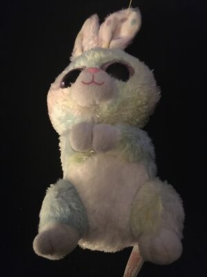 Ty Beanie Bubby Easter Rabbit Pastel Multi-color Big Eye Tye Dye 9 ...
