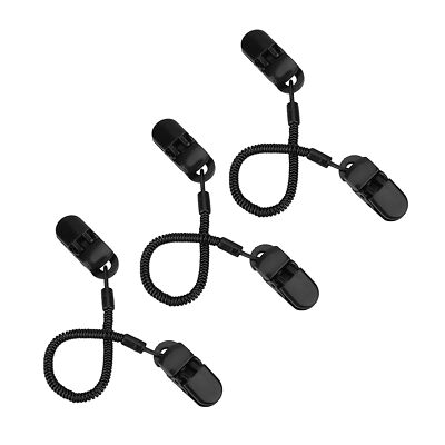 3pcs schwarz Cap Retainer Hut Clip für Angeln Kleidung Keeper Halter ...
