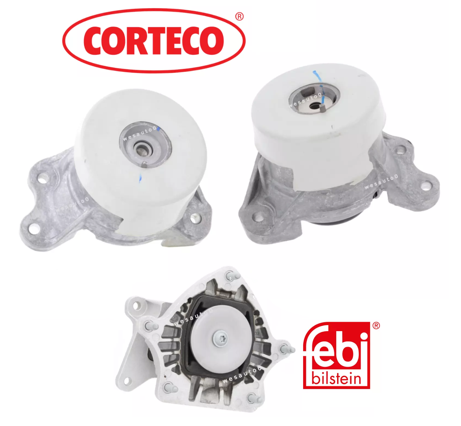 OEM Engine Motor Mount & Transmission Mount 3pcs for Mercedes E300 E350 ...