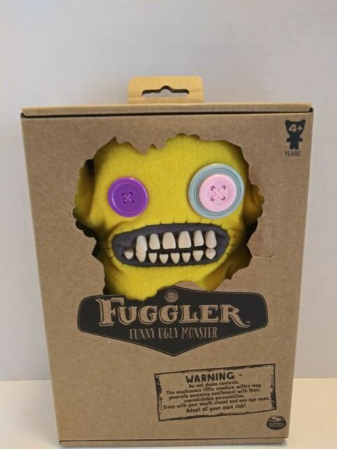Series 2 Fuggler Yellow Grumpy Grumps 9" Funny Ugly Monster Spin Master ...