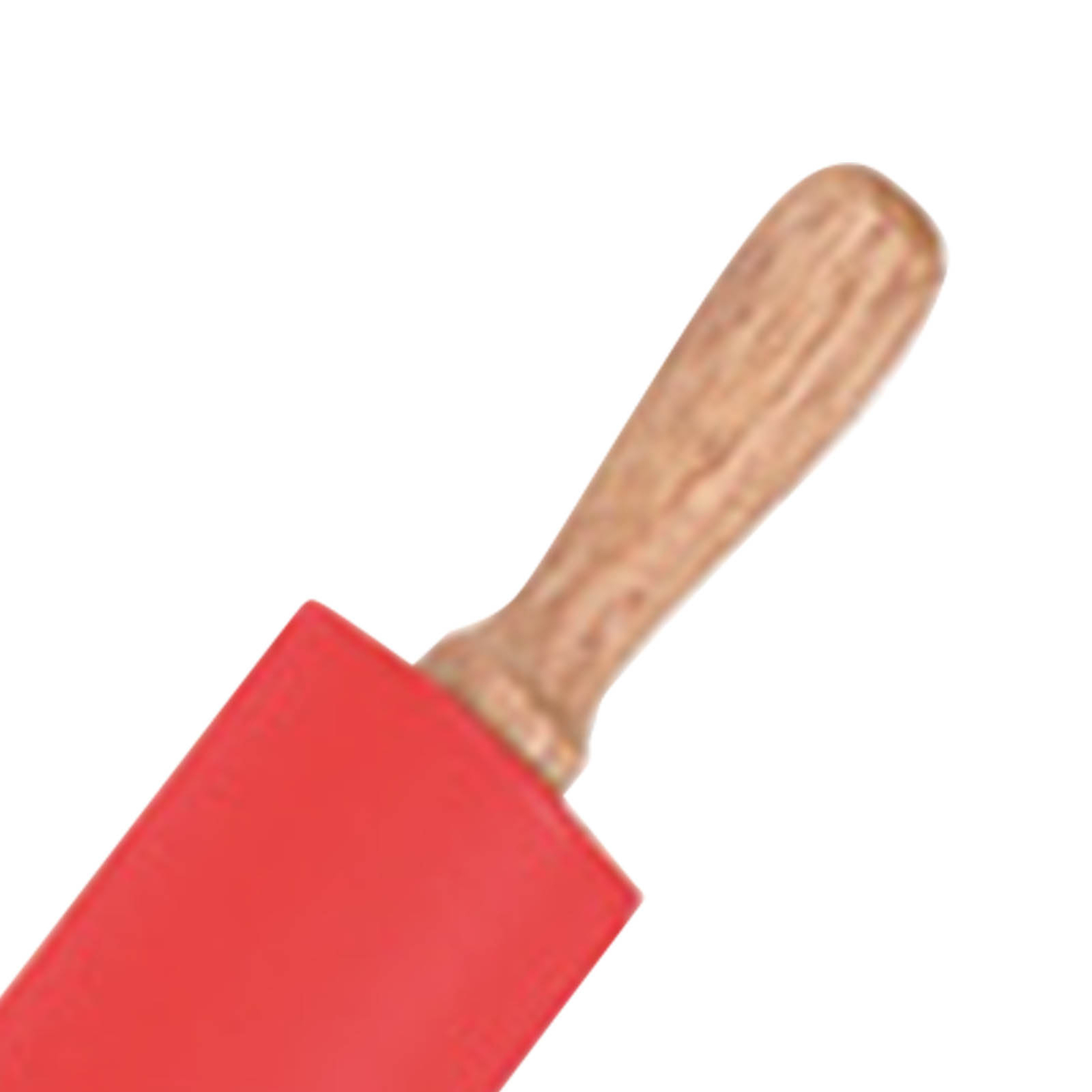 (Red)Rolling Pin Wooden Handle Extended Silicone Rolling Pin For ...