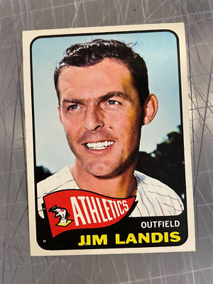 1965 TOPPS #376 JIM LANDIS KANSAS CITY ATHLETICS BASEBALL CARD NM/MT | eBay
