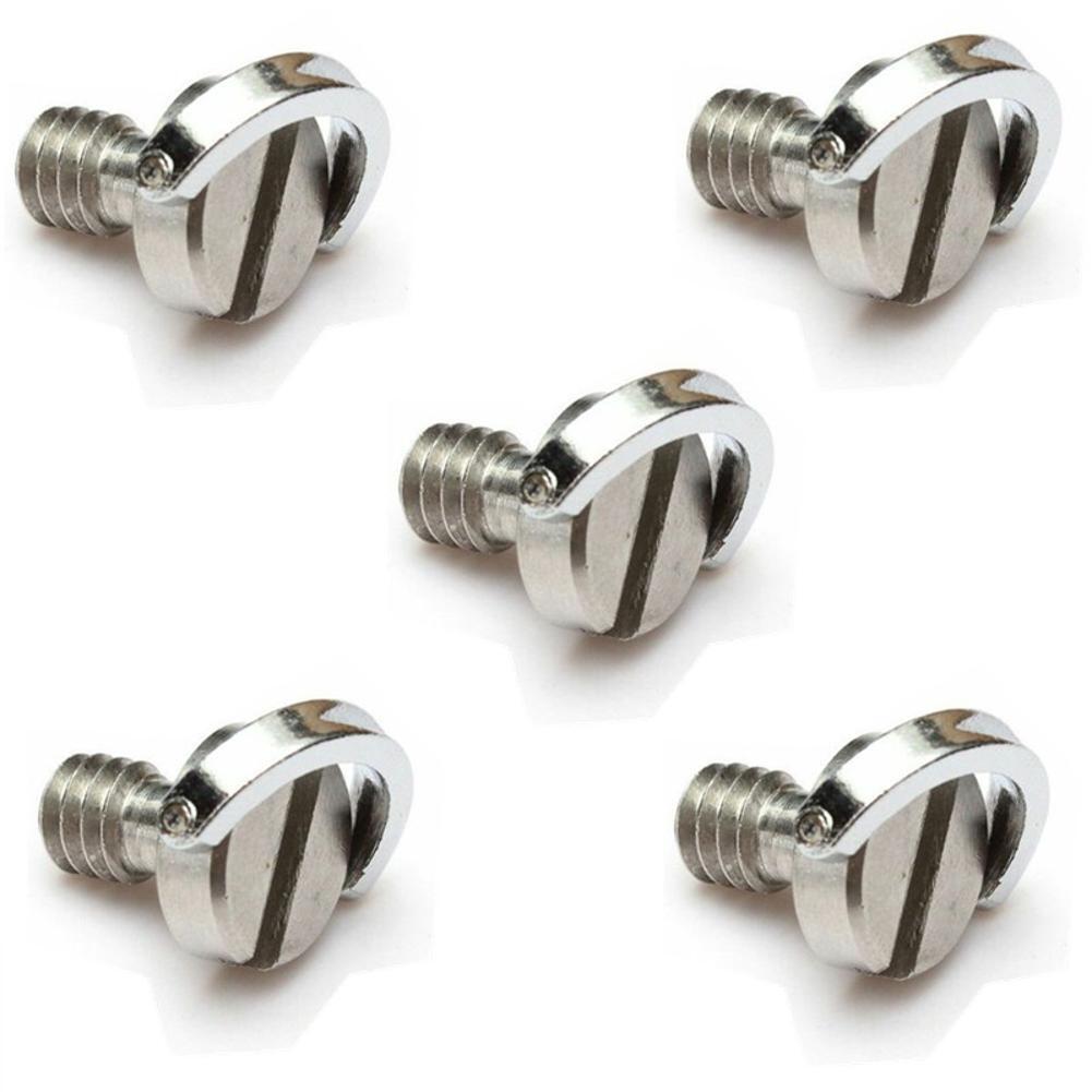 5PCS New 1/4" D-Ring Camera Tripod Quick Release Plate Camera Screws ...