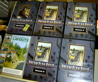 Model Train Layouts BIG POWER LOT 6 DVDS Dream Plan Build Video Series ...