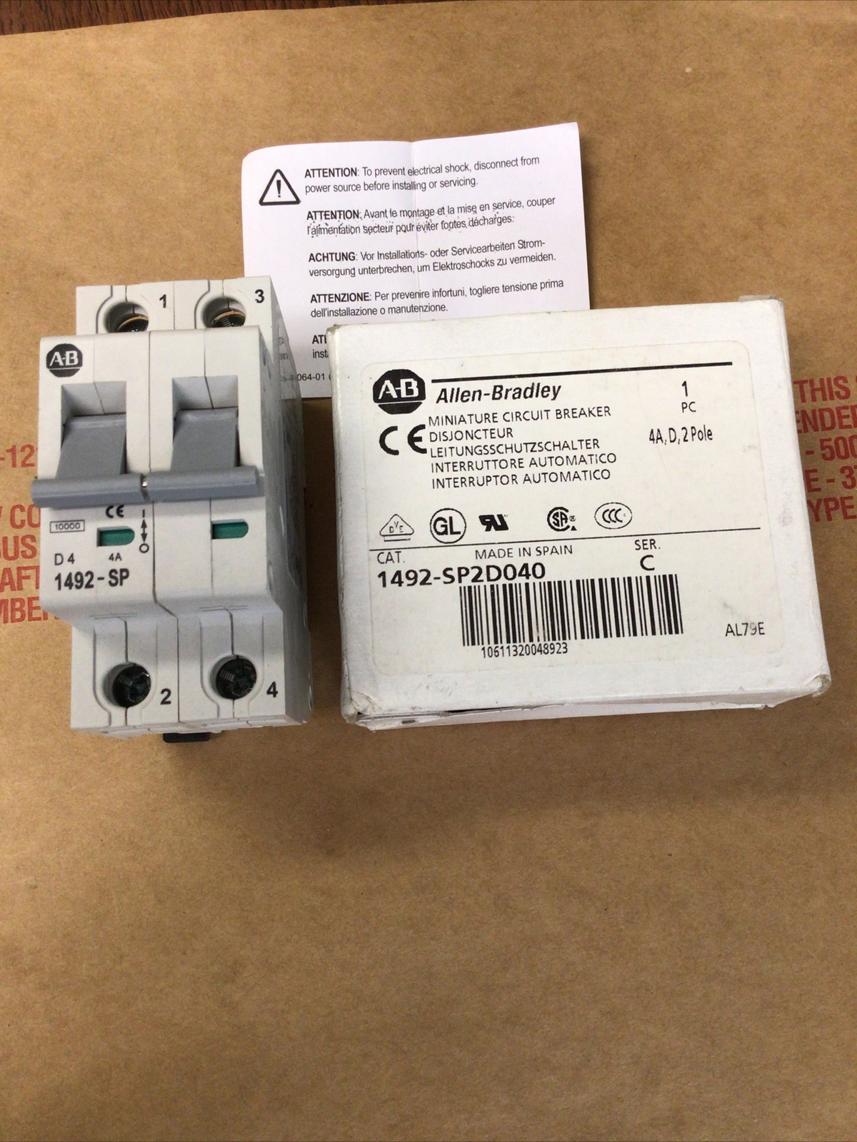 Allen Bradley 1492-SP2D040 Circuit Breaker | eBay