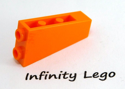 8 LEGO Orange Slope 75 Degree 1x2x3 Inverted with Hollow Stud (2449) 8 ...