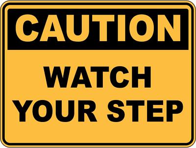 Mandatory High Visibility 5 Sticker Sign Decal Set Public Safety WH&S ...