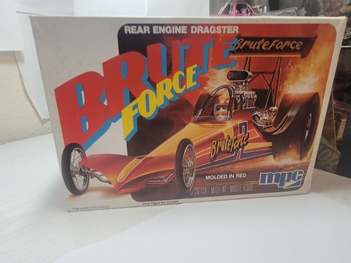 Vintage MPC "Brute Force" Rear Engine Dragster Model Kit 1980 Unbuilt 1 ...