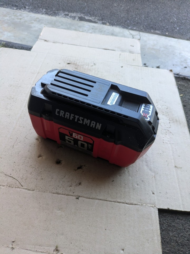 Craftsman V60 5.0Ah Lithium Ion Mower Battery CMCB6050 **UNTESTED** | eBay