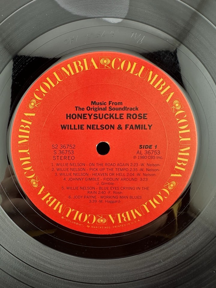 Willie Nelson AND ENTIRE Family Honeysuckle Rose LP Vinyl Signed ...