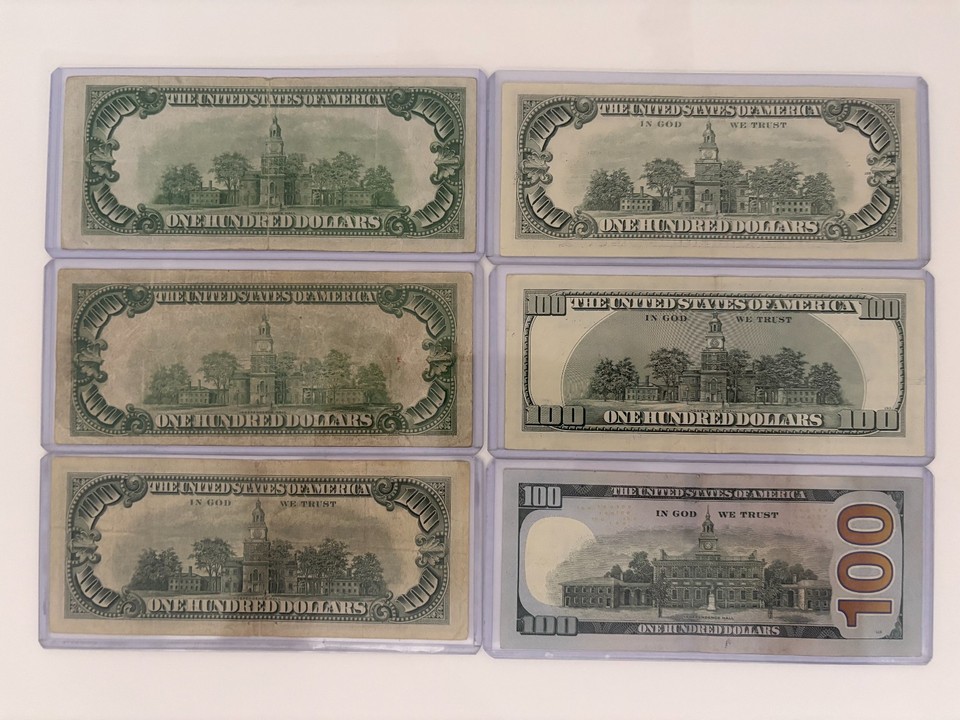 Lot of (6) $100 Federal Reserve/United States Notes | eBay